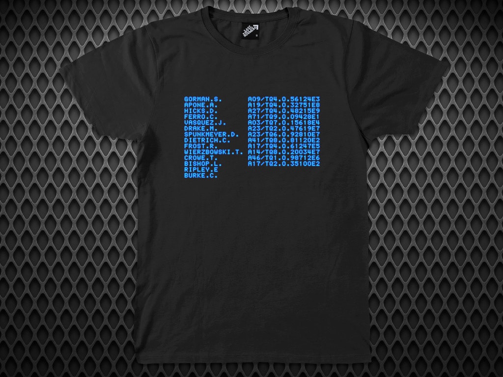 USS SULACO CREW DOT MATRIX - SOFT JERSEY T-SHIRT | Last Exit to Nowhere