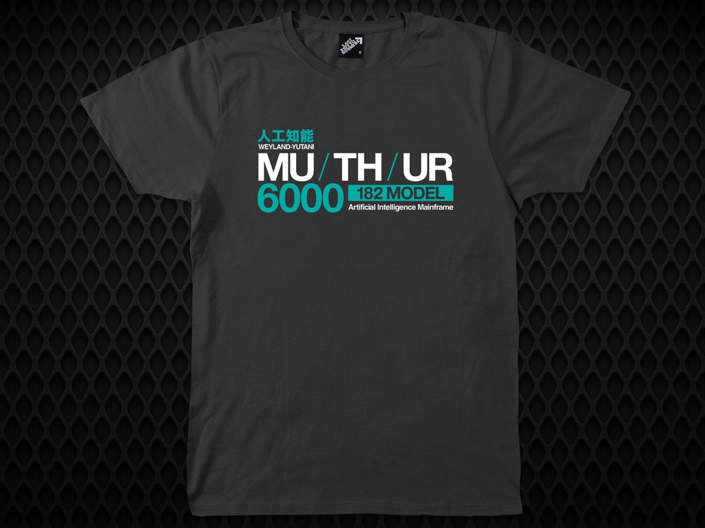 MU-TH-UR 6000 (INK GREY) - SOFT JERSEY T-SHIRT | Last Exit to Nowhere