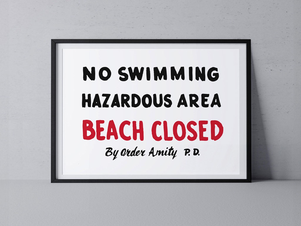 NO SWIMMING - A4 PRINT | Last Exit to Nowhere